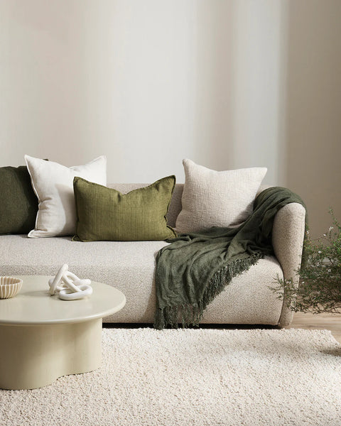 Serenade Throw - Olive – The Linen Store