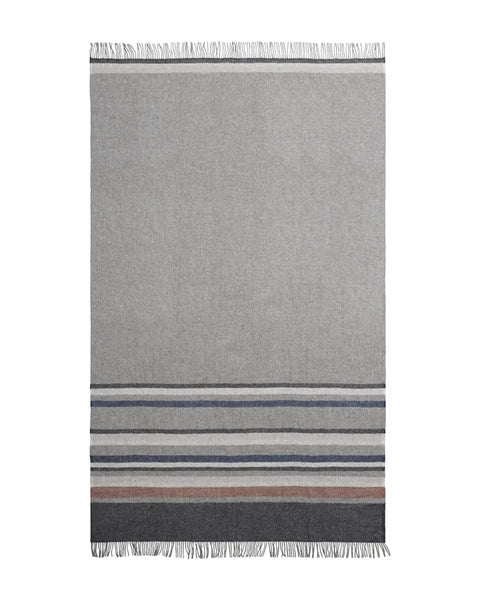 Lawrence Throw - Charcoal – The Linen Store
